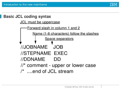 jcl mainframes
