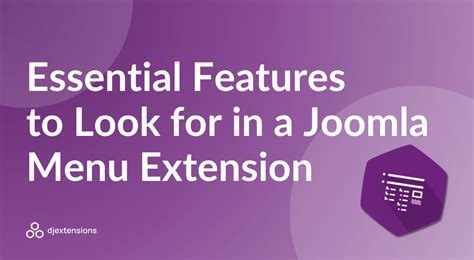 Essential Joomla Menu Extension Features For Better Ux And Seo