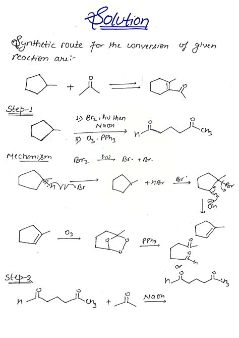 [solved] Propose A Synthetic Route That Would Synthesize The Following Course Hero