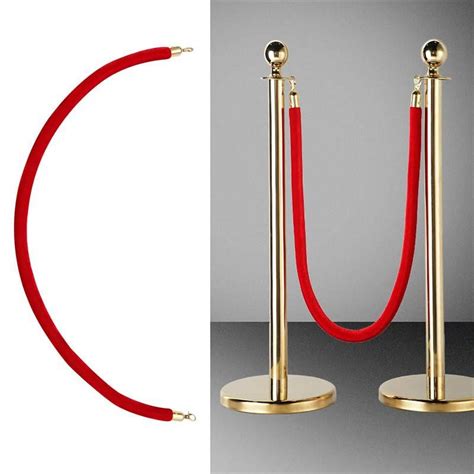 Velvet Rope Crowd Control Queue Line Barrier For Stanchion Post