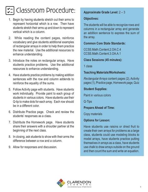 Rectangular Arrays Free Pdf Download Learn Bright Rectangular Arrays Free Pdf Download Learn Bright