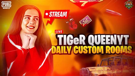Live Custom Room Pubg Mobile Tiger Queen Yt Youtube