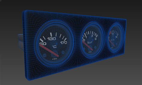 Vdo Gauges 3d Model Cgtrader