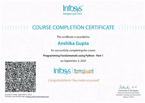 Python Programming Infosysspringboard Continuouslearning