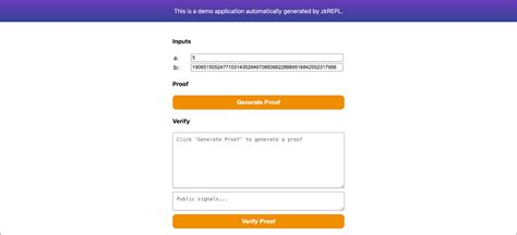 Generating Proofs Zkverify Documentation