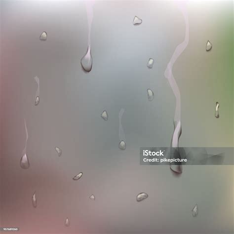 젖은 유리 벡터입니다 비오 날입니다 순수한 방울 응집 현실적인 그림 5월에 대한 스톡 벡터 아트 및 기타 이미지 5월 6월 9월 Istock