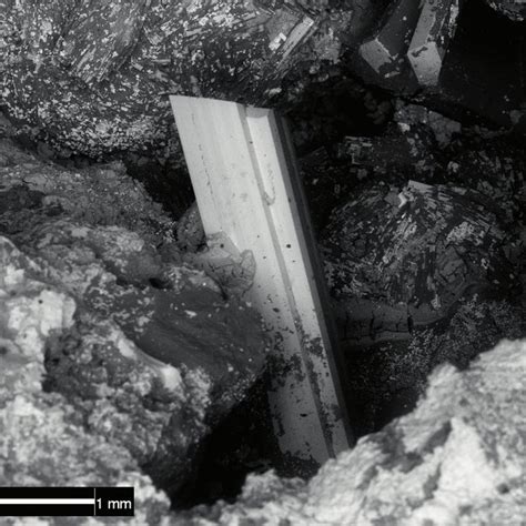 Celsian Scanning Electron Micrograph Of A Euhedral Monoclinic