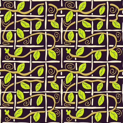 Botanical Trail Seamless Pattern 22323176 Vector Art At Vecteezy