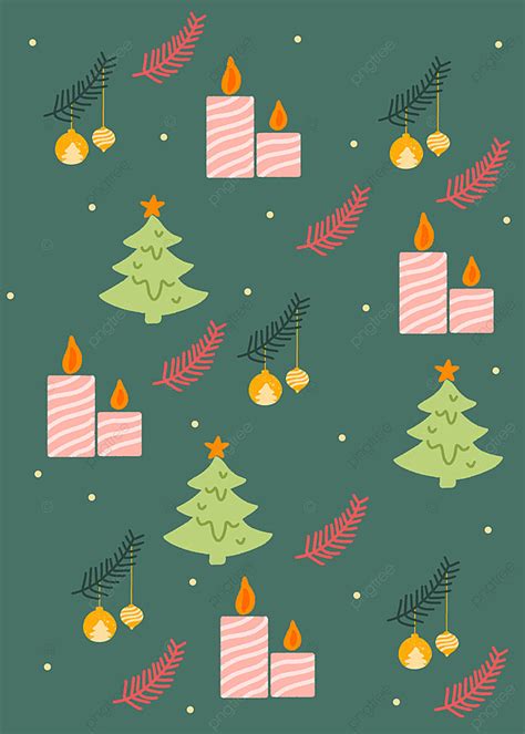 트리 장식품과 촛불이 있는 크리스마스 배경 배경 화면 및 일러스트 무료 다운로드 Pngtree