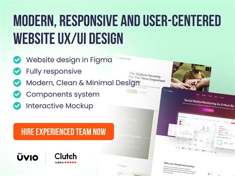 modern responsive and user centred website ux ui design upwork