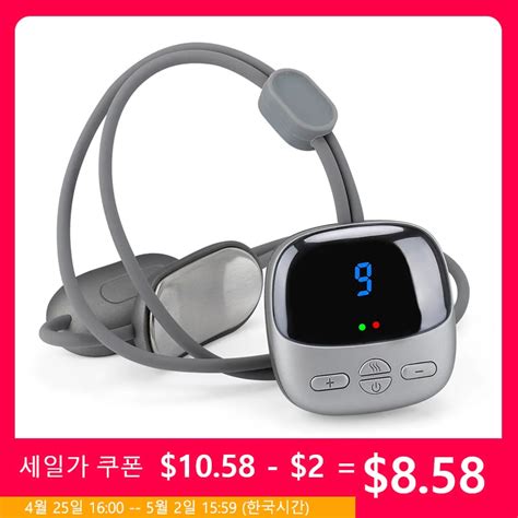미세 전류 경추 전기 마사지기 스마트 Tens Ems 휴대용 온열 압박 어깨 및 목 마사지기 Aliexpress