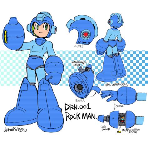 Ariga Hitoshi Mega Man Character Mega Man Classic Mega Man Series Blue Footwear