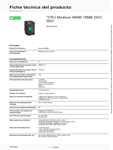 Modicon M580 Epac Bmep584040 Pdf