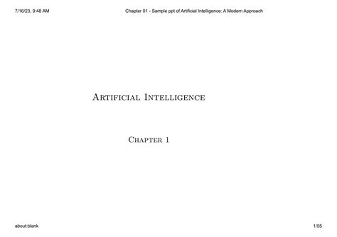 SOLUTION: Chapter 01 sample ppt of artificial intelligence a modern approach - Studypool