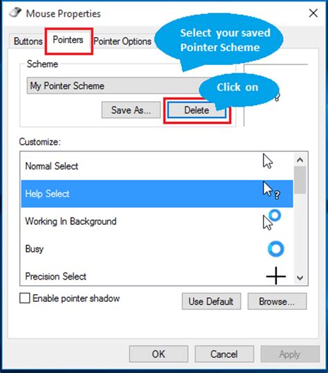 Using Mouse Pointers In Windows