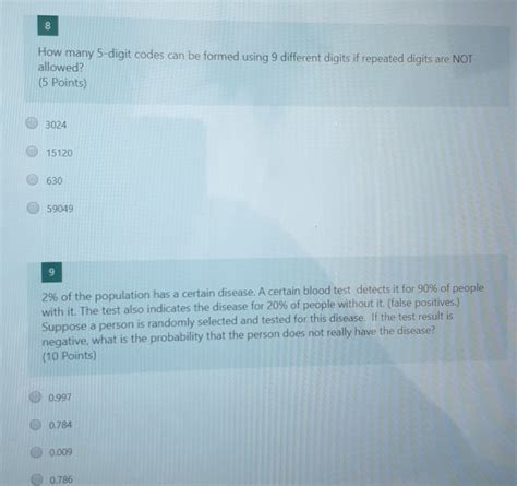 Solved CO How Many Digit Codes Can Be Formed Using Chegg
