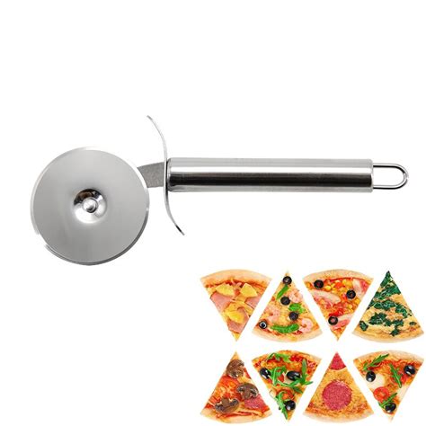 1pc 스테인레스 스틸 단일 롤러 피자 칼 라운드 휠 피자 슬라이서 주방 가제 베이킹 도구피자 도구 Aliexpress