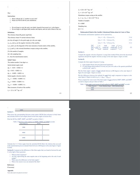 Solved The Reference Frame B Generic Rigid Bodythe