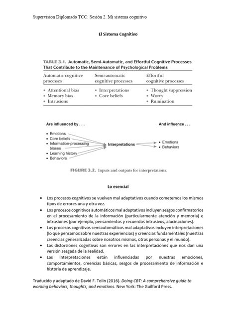 El Sistema Cognitivo Pdf Pensamiento Memoria