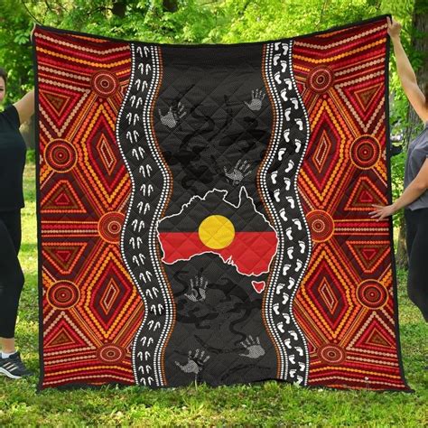 Aboriginal Premium Quilt Australia Indigenous Map