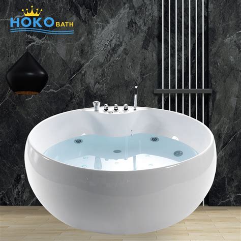 Chinese Round Sexy Massage Bathtub Free Standing Bath Tub Round