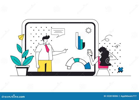 Financial Management Outline Illustration Stock Vector Illustration Of Accounting Tiny 332818086