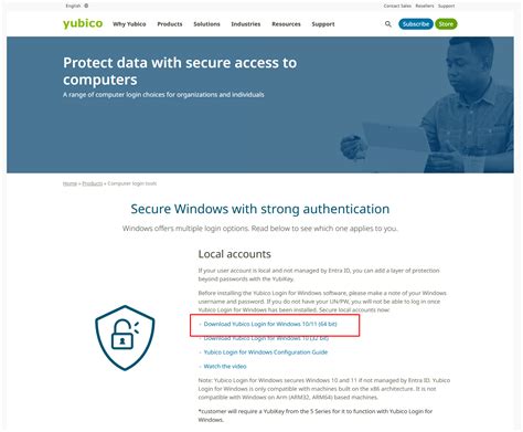 how to use a yubikey to log into windows and macos