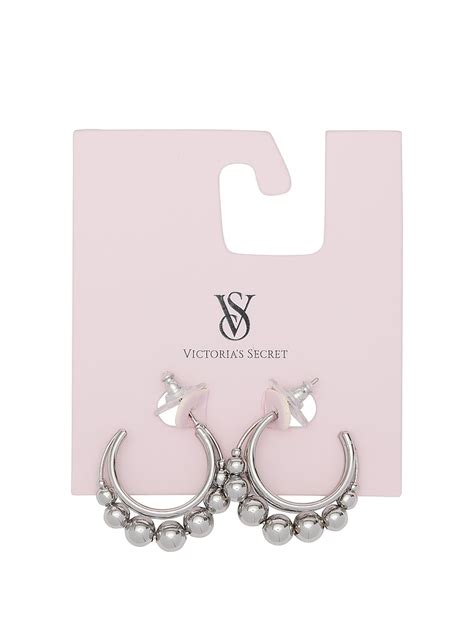 Buy Ball Chain Hoop Earrings Silver Order W Earrings Online