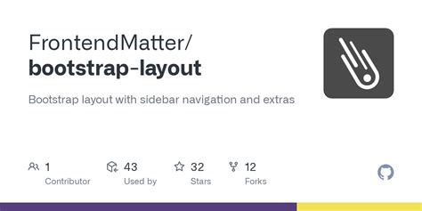 Github Frontendmatterbootstrap Layout Bootstrap Layout With Sidebar