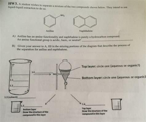 Solved A Student Wishes To Separate A Mixture Of The Two Chegg