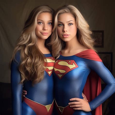 Ai Supergirl Two Young Beauties By Bradbarry2 On Deviantart
