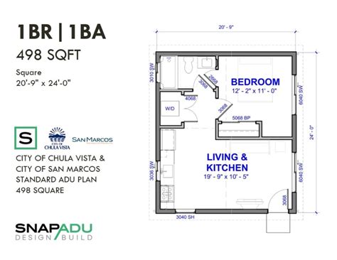 1 Bedroom Adu Floor Plans And Designs Layouts And Exteriors