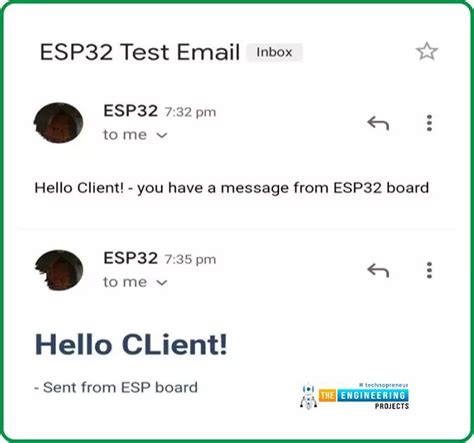 Sending Email With Esp32 Using Smtp Protocol The Engineering Projects Engineering Projects