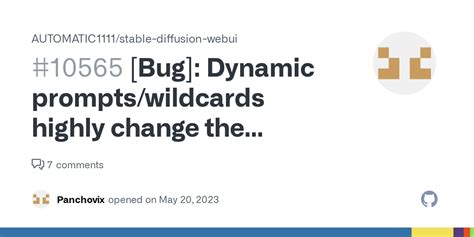 Bug Dynamic Prompts Wildcards Highly Change The Results Vs Firstpass On The Hi Res Pass On