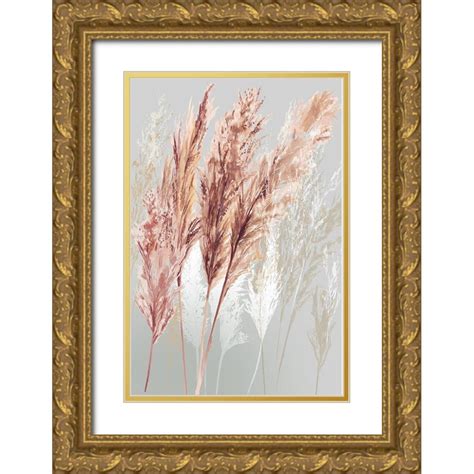 Jensen Asia 11x14 Gold Ornate Wood Framed With Double Matting Museum