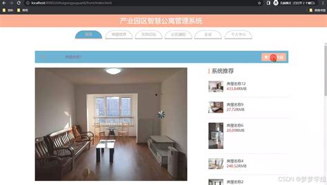 java毕业设计 （免费）springboot产业园区智慧公寓管理系统包含文档代码讲解 csdn博客