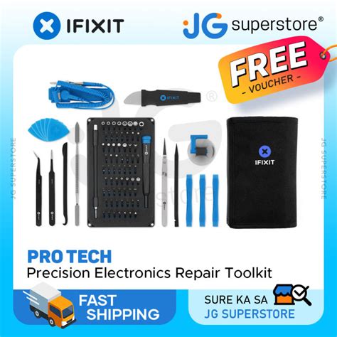 Ifixit Pro Tech Precision Toolkit Set With Opening Gripping Prying Poking And 64 Magnetic Bit
