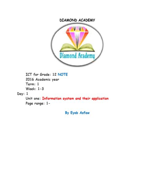 Ict Note G 12 Week1 3 Pdf Information And Communications Technology