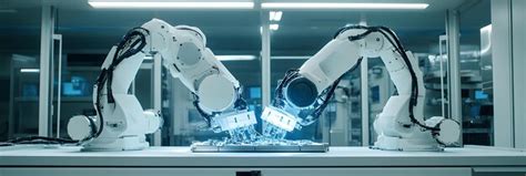Robots Assembling Products On An Industrial Line Premium Ai Generated Image