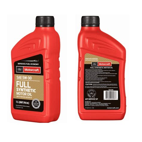 6 Quarts Engine Motor Oil Oem Ford Motorcraft Full Synthetic Sae 5w 30