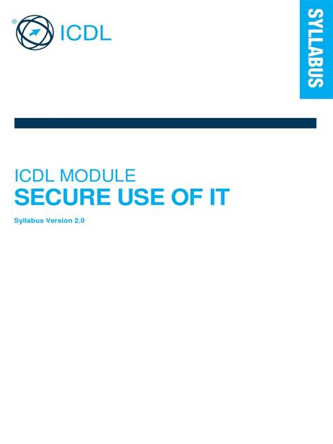 Secure Use Of It Icdl Module Pdf Malware Computer Network