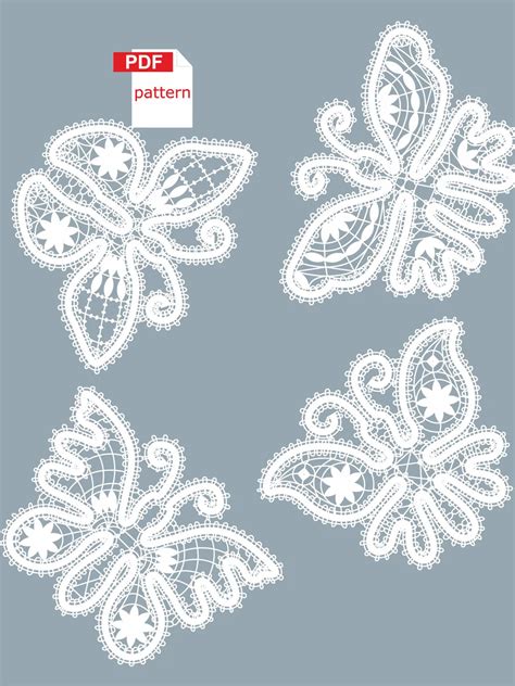 Bobbin Lace Pattern Of Decor Lace Souvenir Printable Pattern Pdf