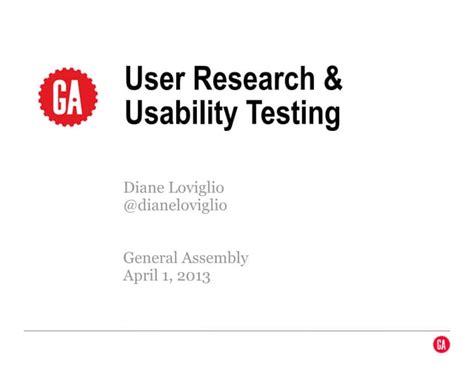 Intro To User Research And Usability Testing Ppt