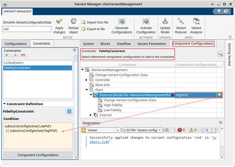 Compose Variant Configurations And Constraints For Top Model Using Referenced Component