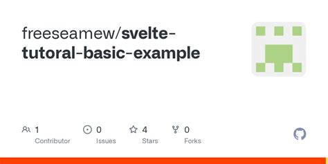 Github Freeseamewsvelte Tutoral Basic Example