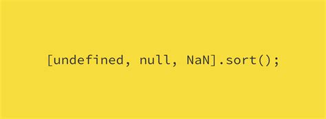 How Not To Sort An Array In Javascript
