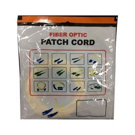 Electroline Yellow SC UPC Patch Cord For Telecommunication At Piece In Greater Noida