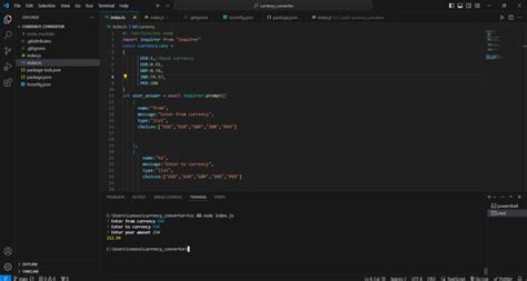 suhaib shaikh on linkedin currencyconverter javascript inquirer