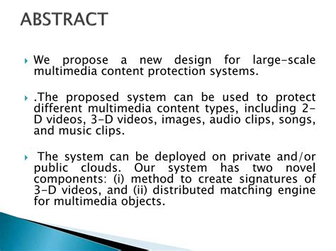 Cloud Based Multimedia Content Protection System Ppt