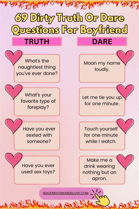 Best 12 69 Dirty Truth or Dare Questions For Boyfriend – Artofit